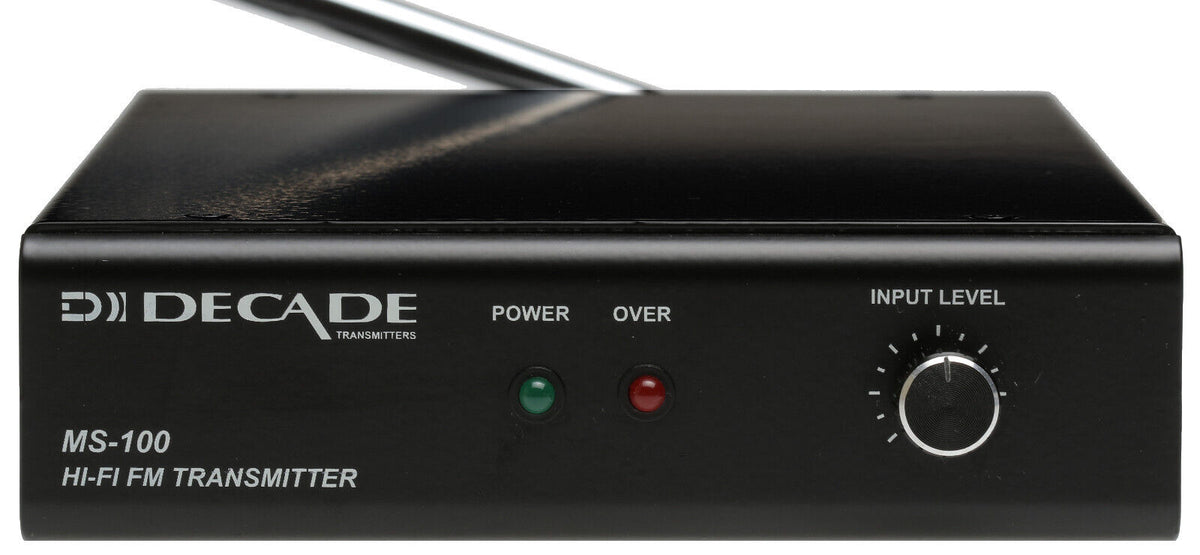 Decade MS-100 FM Mono Professional Grade Low Power Audio Transmitter C ... Decade MS-100 FM Mono Professional Grade Low Power Audio Transmitter C ...