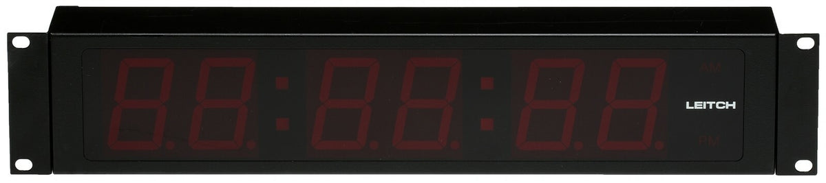 Leitch DTD-5225 Large Red LED Digital SMPTE/EBU Timecode Clock Date Wa ...