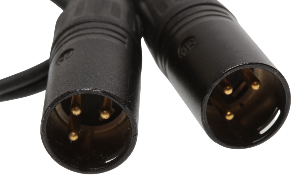 Short XLR Breakout Cable 5 Pin to 2x 3 Pin Left/Right for Audio-Techni ...