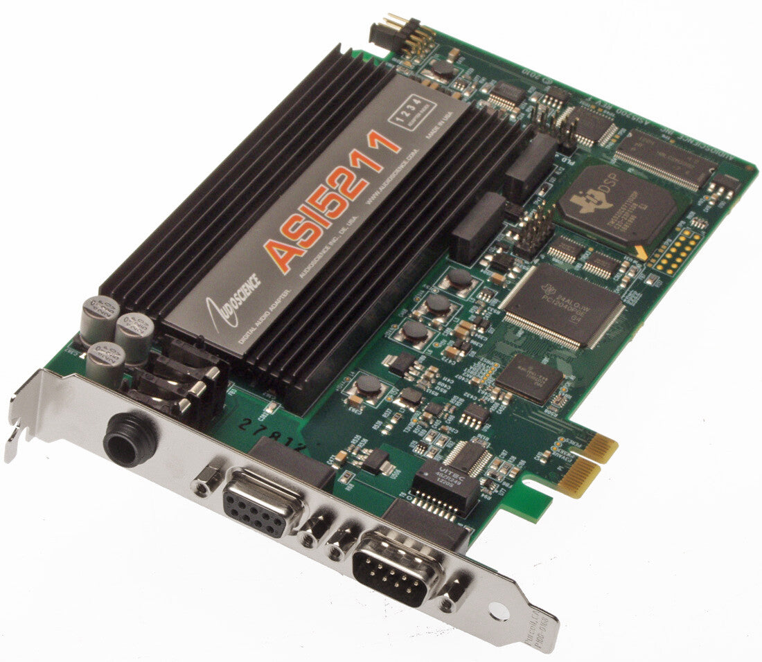 AudioScience ASI5211 Broadcast Mic Preamp Balanced Analog PCIe Card w ...