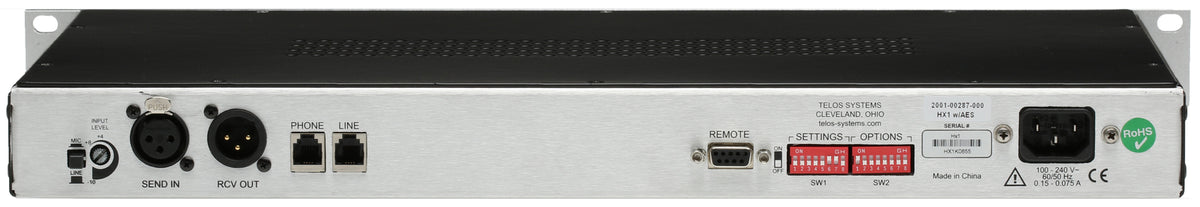 Telos HX1 AES Digital Hybrid Broadcast Phone Line Audio Interface - NE ...
