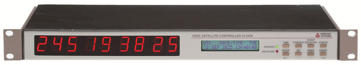 Arbiter Systems 1093C Opt 28 UPGRADED ublox GPS Time Clock Receiver LE ...
